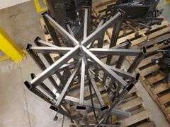 Four-way racks on casters. Brushed stainless finish.24x48 Includes ...