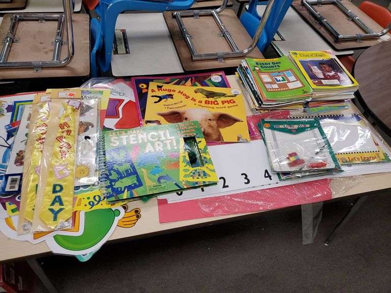 Large group of ages k through 6 study guides with shapes and counting ...