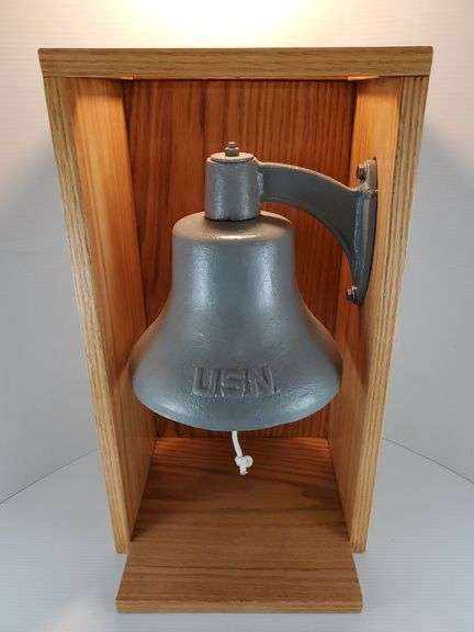 WWII era U.S. Navy cast iron Ships Bell (Quartermaster?). Marked B1 on ...