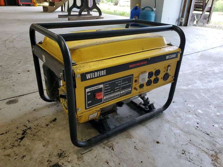 Wildfire gas powered generator model WF3500B, 3500 watt. (4) 15amp ...