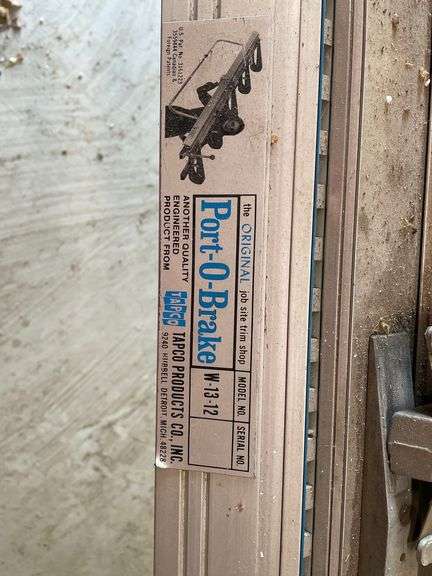 12’ Tapco Aluminum Port-O-Brake - Bid-Assets Online Auctions