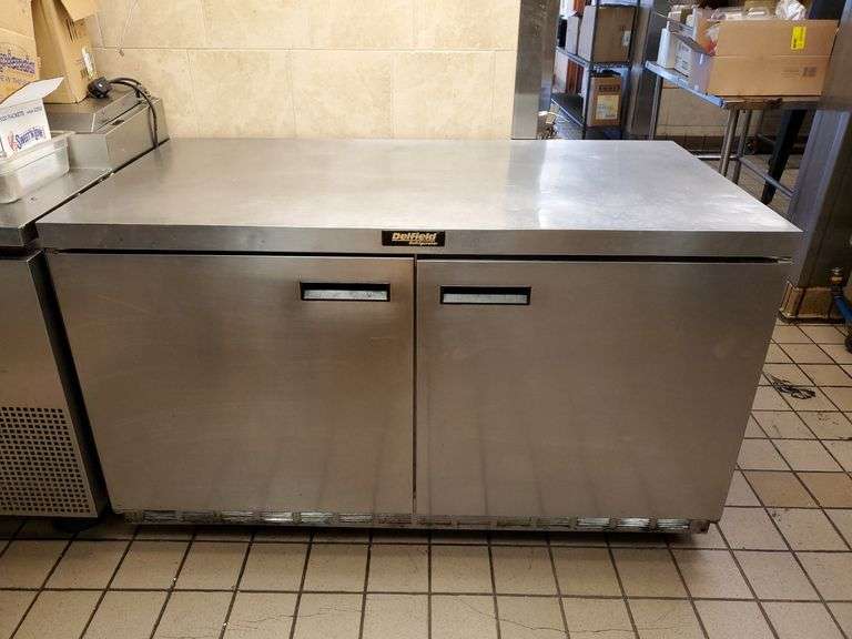 Delfield SS 2 door under counter refrigerator, 60" W. Model UC4460N ...