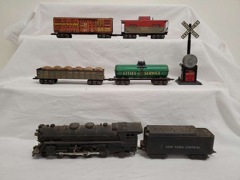 MARX Post War (6)pc Steam Locomotive Freight Set includes 333 4-6-1 ...