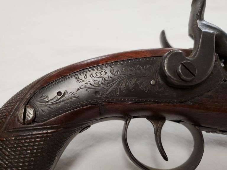 Collectible .50 cal. Black Powder Percussion Pistol w/ folding, spring ...