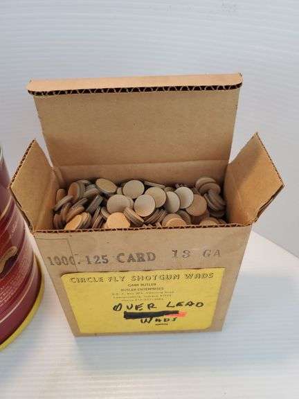 Circle fly shotgun wads (overload wads) & 12 gage over powder wads (500 ...