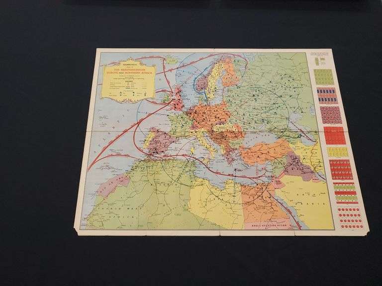 Hammond battle maps covering all war fronts including The Mediterranean ...