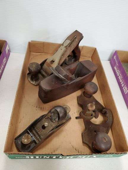 Stanley hand planes, wood coffin block plane, router plane - Bid-Assets ...