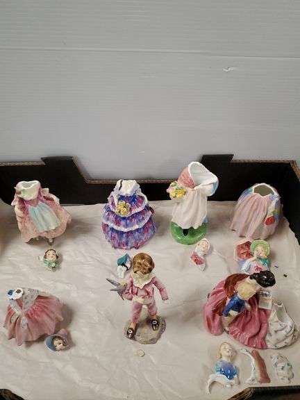 Royal Doulton figurines Suzette 770297, Irene 787516, Market Day 846731 ...