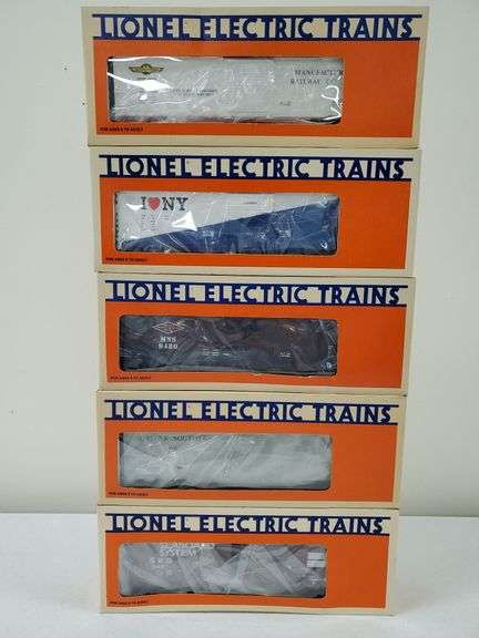 (5) Lionel Box Cars including Delaware & Hudson "I Love New York" 6 ...