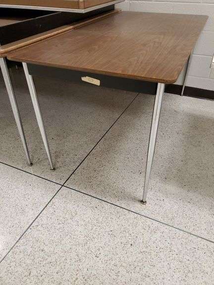 30x60 formica top table with chrome legs. X4. Located by door C2 - Bid ...