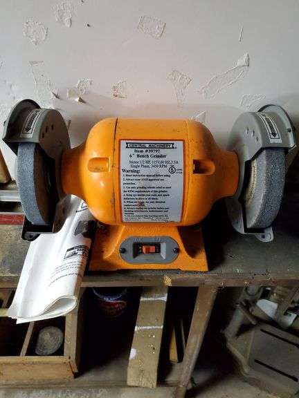 Central Machinery 6" bench grinder - Bid-Assets Online Auctions