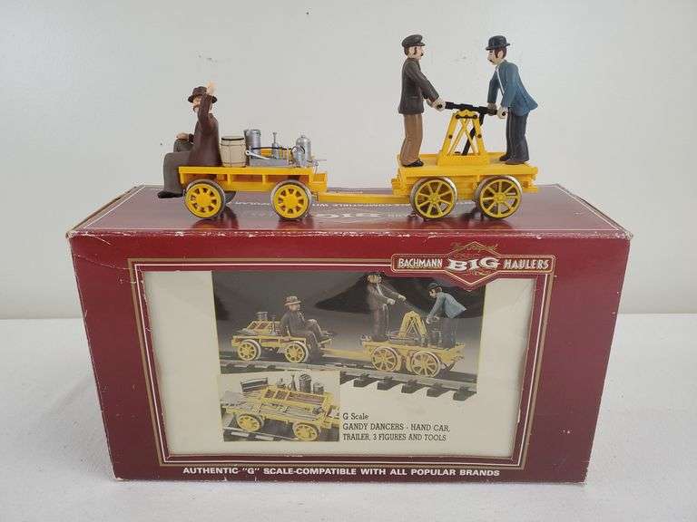 Bachmann Big Haulers G Scale "Gandy Dancers Hand Car with Trailer ...