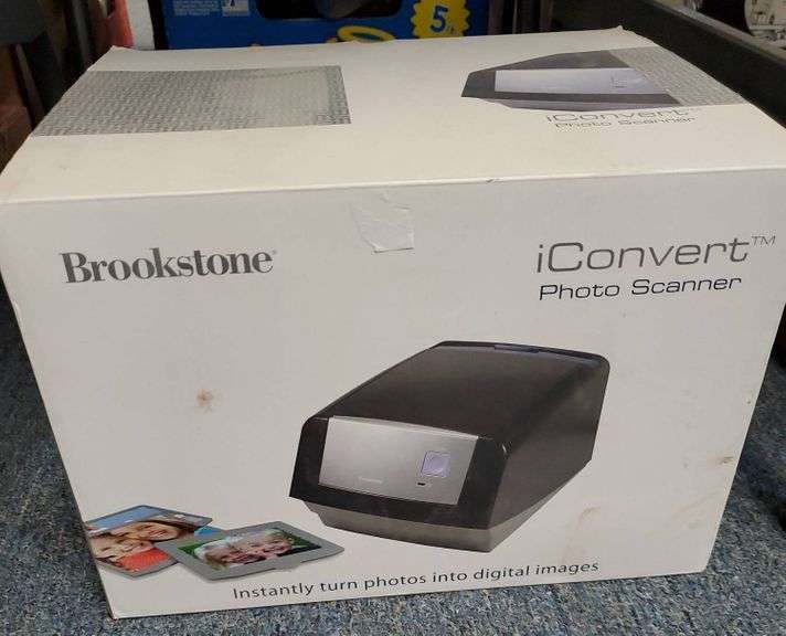 New in box Brookstone Convert Photo Scanner - Bid-Assets Online Auctions