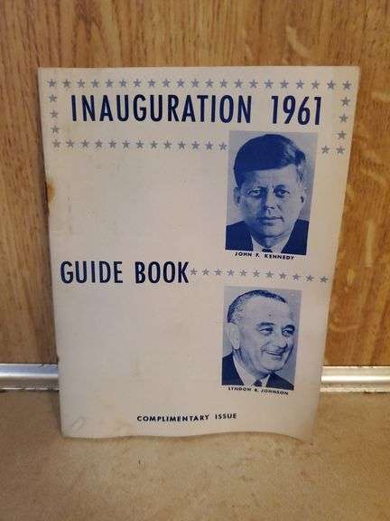 John F Kennedy (JFK) and Lyndon B Johnson Inauguration 1961 guide book ...