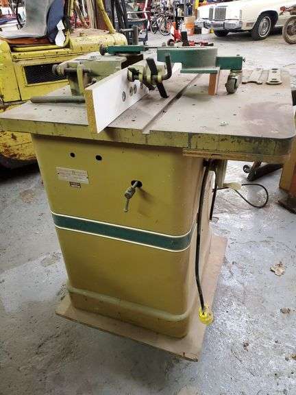 Powermatic model 115/230 volt 2 HP shaper with hold-down attachments ...