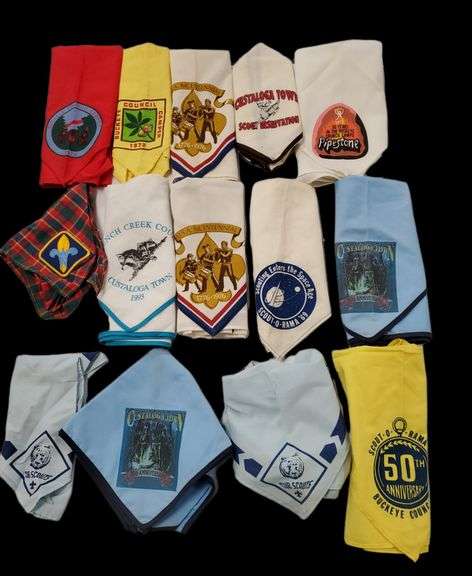 Boy Scout scarves including... USA Bicentennial... Scouting Enters the ...