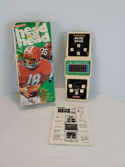 Coleco head to head football game, missing battery cover. Untested ...