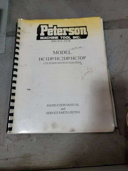 Peterson Machine Tool Inc. Powerstroker Model HC1DP engine block cylinder honing machine ...