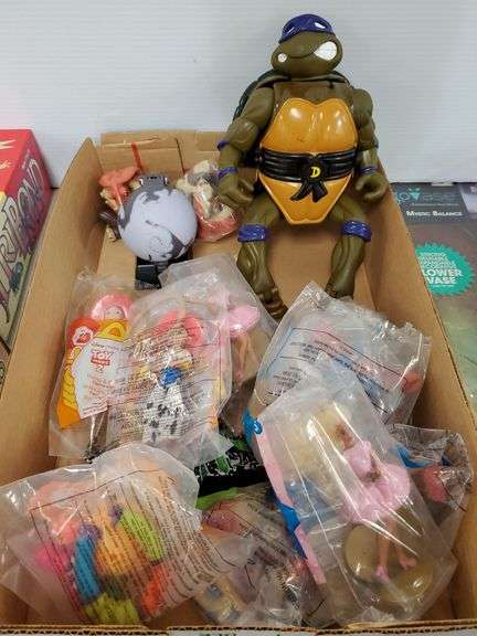 Ninja Turtle Donatello, McDonalds Barbie & Toy Story toys, Star Wars ...