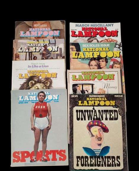 Large group of National Lampoon magazines from the '70s and '80s - Bid ...