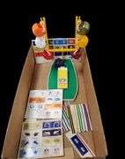 Vintage NFL field goal with helmets and decals - Bid-Assets Online Auctions