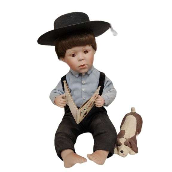 Danbury Mint Porcelain doll "Joshua" with the original box and ...