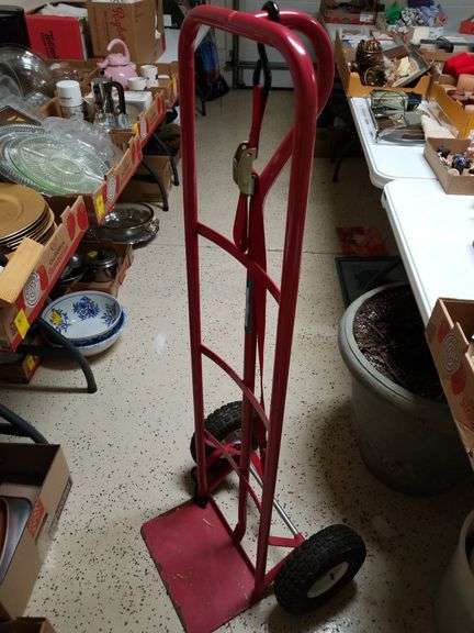 Haul Master hand truck with pneumatic tires and strap - Bid-Assets ...