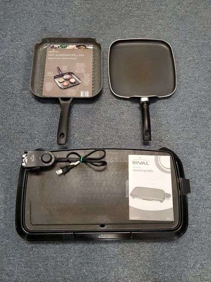 Rival electric griddle, Crofton cast aluminum grill pan, Invitations ...