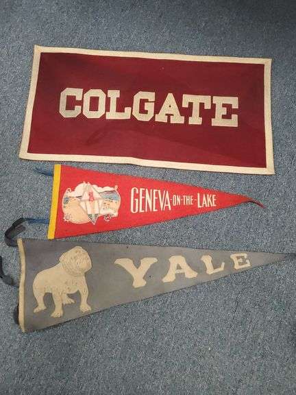 Vintage Chicago Pennant Colgate College felt Banner 34x17... Vintage ...
