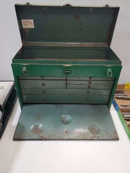 Green flip top tool box - Bid-Assets Online Auctions