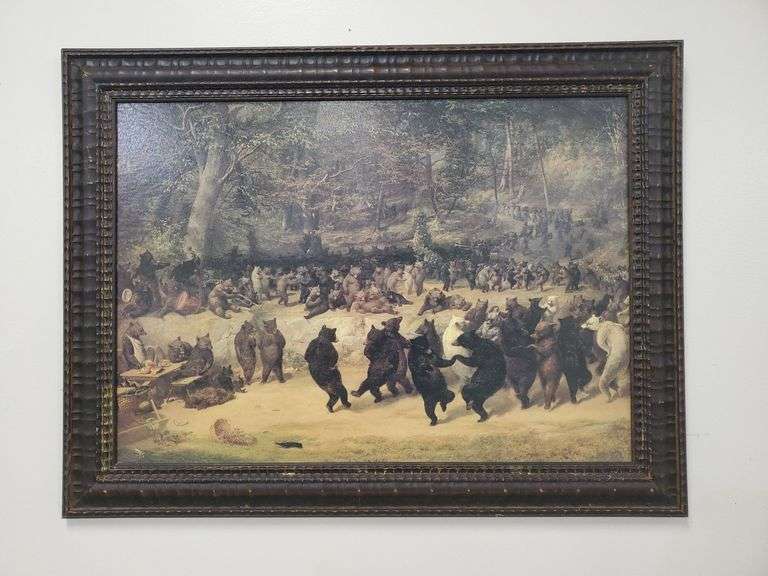 "The Bear Dance" art print by William Holbrook Beard. 25×33 overall ...