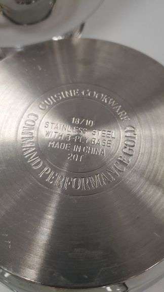 Cuisine cookware command performance SS gold includes 1 & 2 quart pot ...