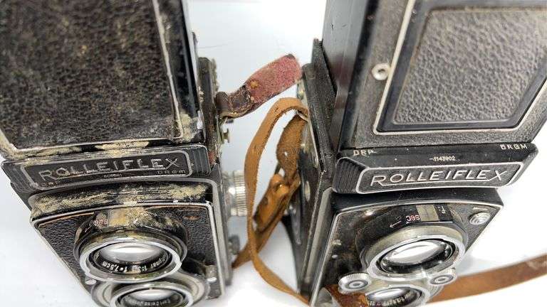 Two Rolleiflex twin lens reflex cameras - Bid-Assets Online Auctions