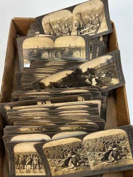 Stereo view cards - Bid-Assets Online Auctions