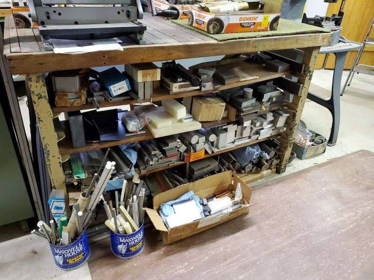 Very large lot machinist shop accessories: aluminum & steel. Includes ...