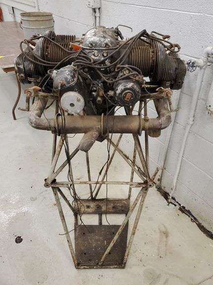 1943 piper cub Lycoming Model 0-145-B2 Aviation engine with gas tank ...
