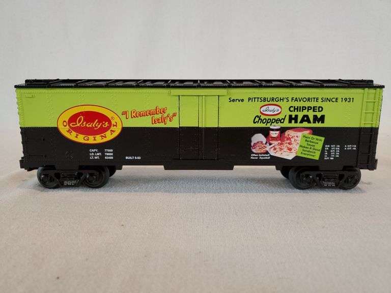 Rail King MTH Islay's Chipped-Chopped Ham modern Billboard Reefer Car ...