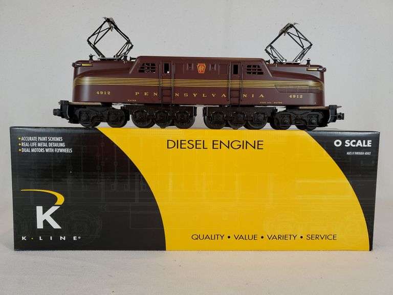 K-Line KCC Exclusive PRR Pennsylvania #4912 GG-1 Electric Locomotive ...