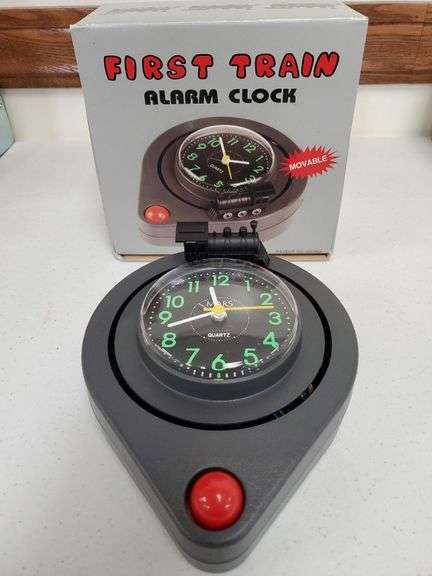First Train battery operated Alarm Clock in Black. NOS . - Bid-Assets ...