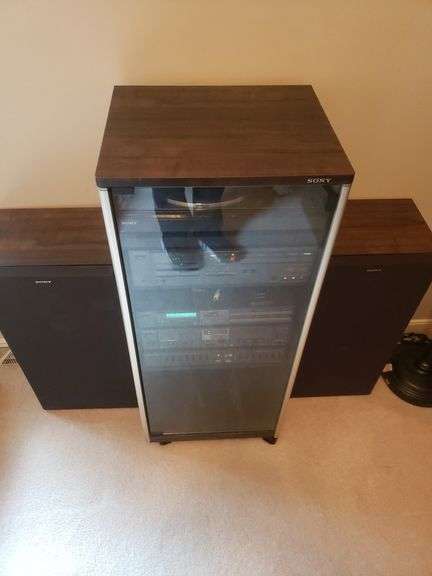 Complete Sony stereo rack system including TA- ax520 receiver, PS LX340 ...
