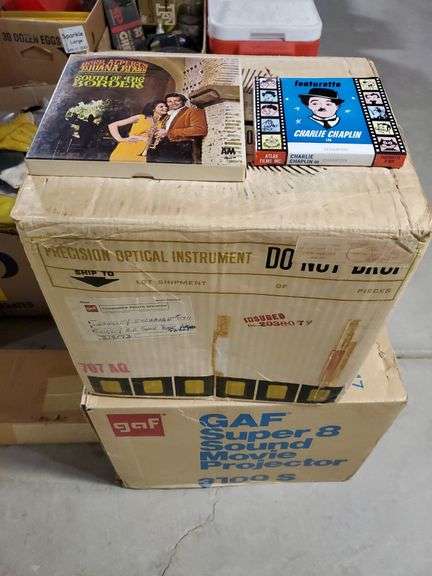 GAF super 8 movie projector, Sawyer 2x2 slide projector, Charlie ...