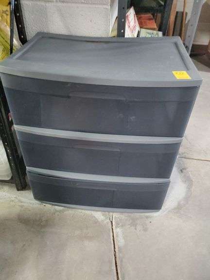 Sterlite 3 drawer storage chest - Bid-Assets Online Auctions