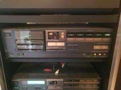 Complete Sony stereo rack system including TA- ax520 receiver, PS LX340 ...