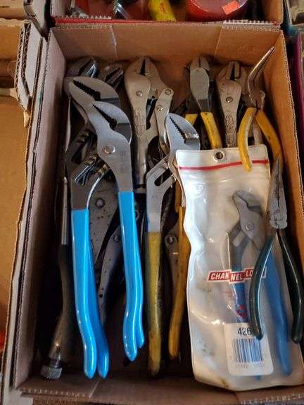 Assorted Channel locks needle nose pliers and others - Bid-Assets Online Auctions