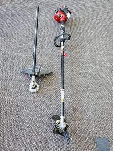 Craftsman speed start 27cc gas weed wacker trimmer with interchangeable ...