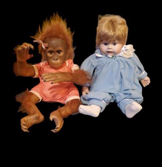 "Annabelle's Hug" Lifelike Baby Monkey Doll By Ina Volprich and 20 in ...