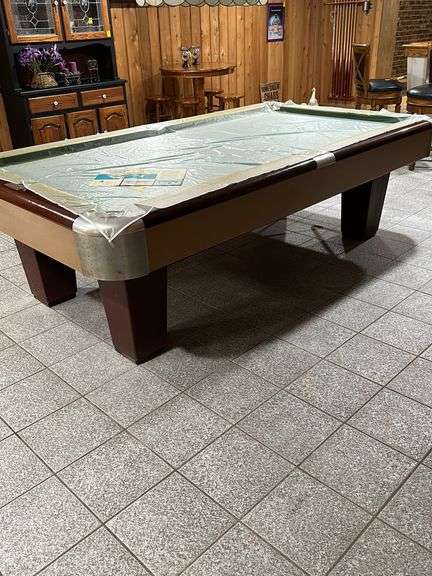 Brunswick Sports King pool table. On lower level with access to patio ...