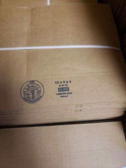 Large group of Uline boxes in assorted sizes. See photos for sizes ...