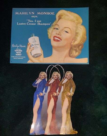 16x12 Marilyn Monroe tin art and Marilyn Monroe gift bag... Second ...