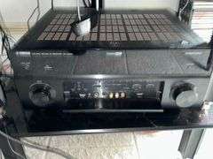 Rack complete with Sony Blu-Ray disc, Yamaha cd player, and Yamaha ...